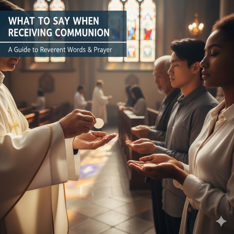 What to Say When Receiving Communion – What to Say When