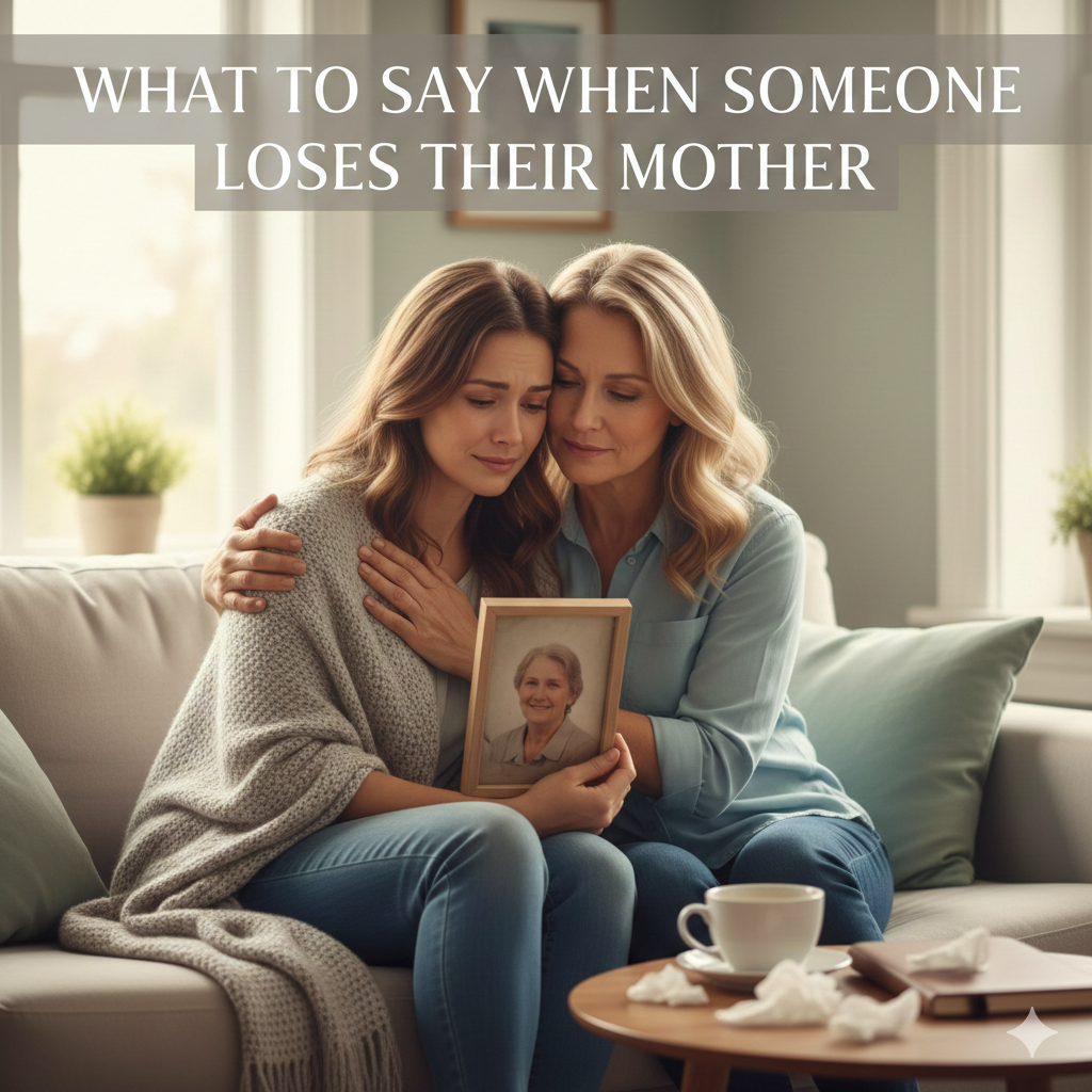 What to Say When Someone Loses Their Mother – What to Say When