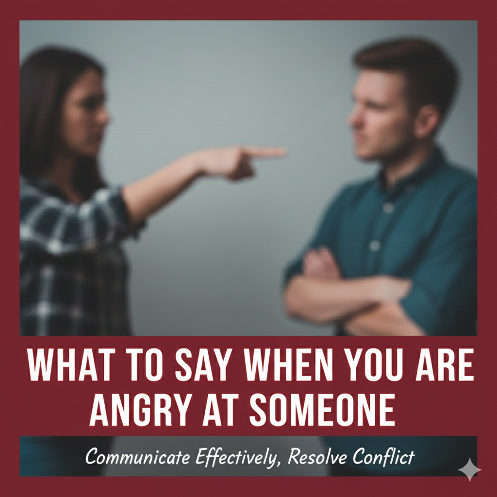 What to Say When You Are Angry at Someone – What to Say When